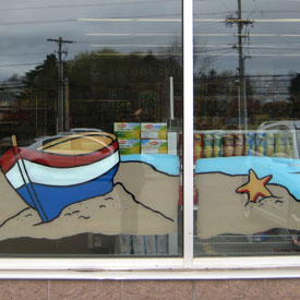 Window Painting | Shiny Paint | Murals, Signs, Design and other Custom ...